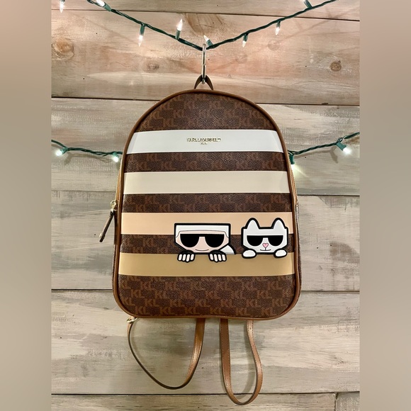 Karl Lagerfeld | Bags | New Stunning Karl Lagerfeld Leather Backpack ...